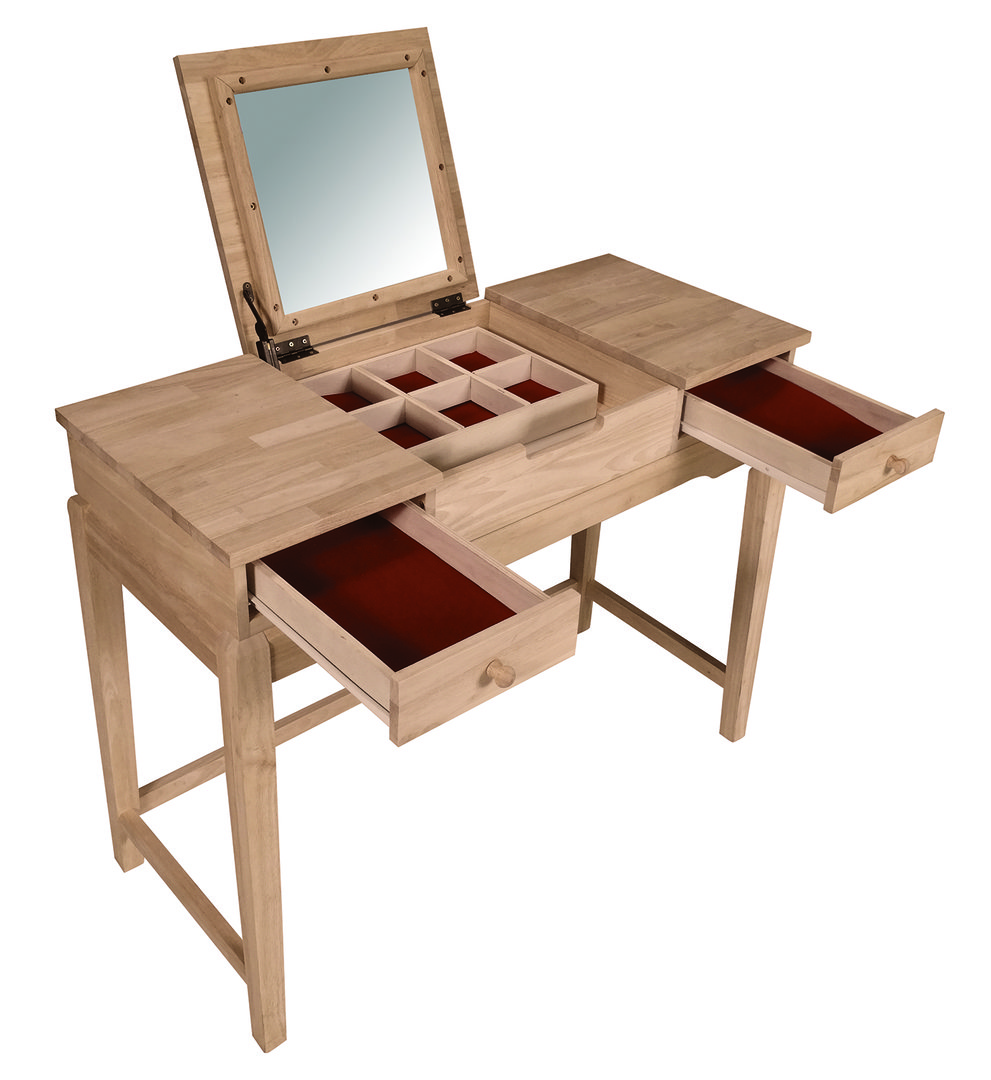 Vanity w/ flip up mirror | John Thomas Furniture