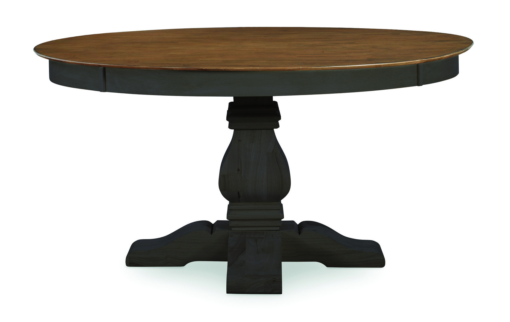 Vista Collection 52" Solid Round Table Top w/Banks Pedestal Base in ...