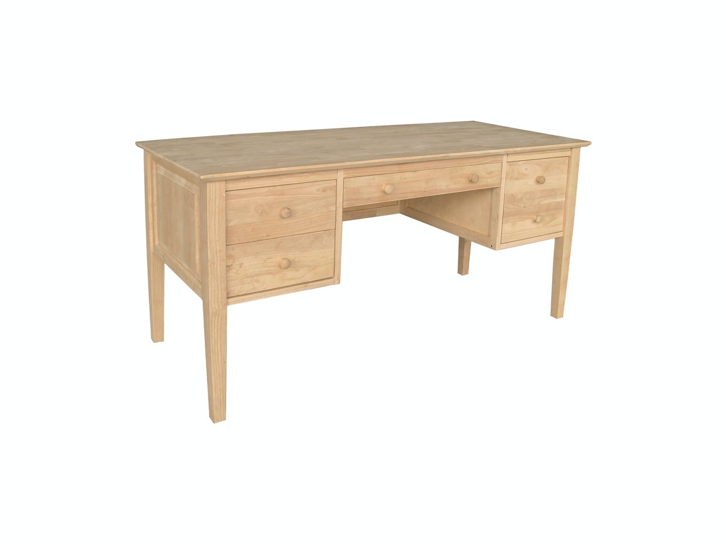 4-Drawer Executive Lancaster Shaker Desk | John Thomas Furniture