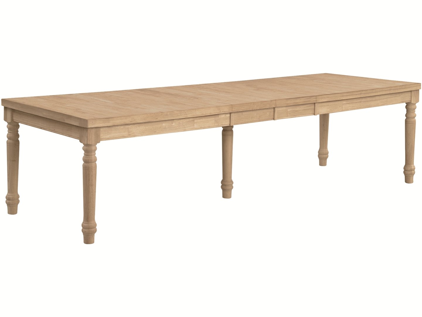 Farmhouse Large Extension Table Top w/ Turned Legs (Set of 5) | John ...