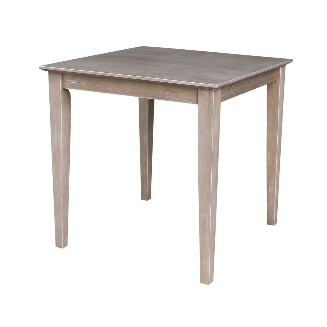 Dining Essentials - 30'' Square Table Top w/ 30'' Shaker Legs in Taupe ...