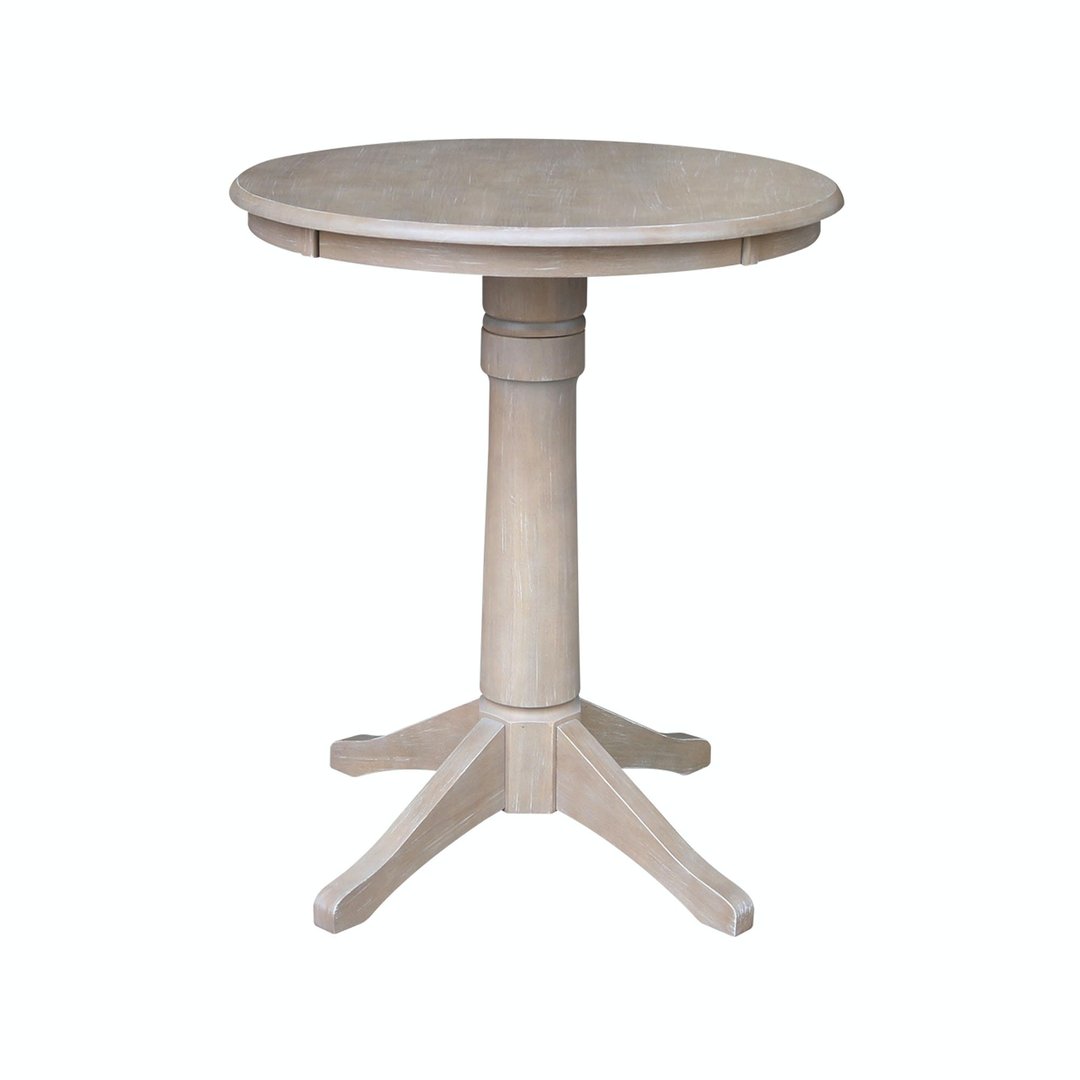 Dining Essentials - 30'' Round Table Top w/36"H Transitional Pedestal w ...