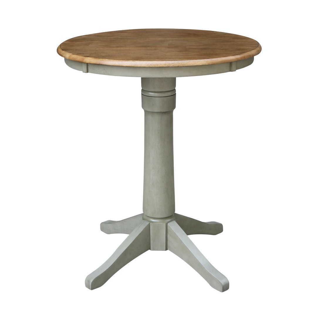 Dining Essentials - 30'' Round Table Top w/ 36" Transitional Pedestal w ...