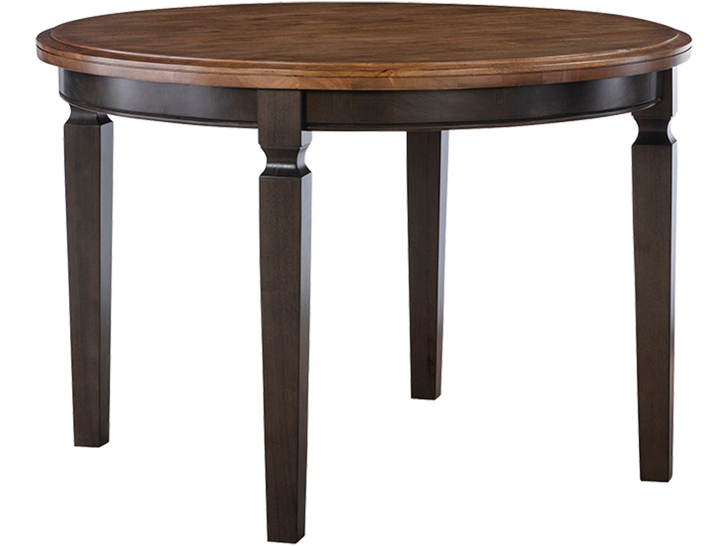 Vista Collection Solid Round Top Table in Hickory & Coal | John Thomas ...