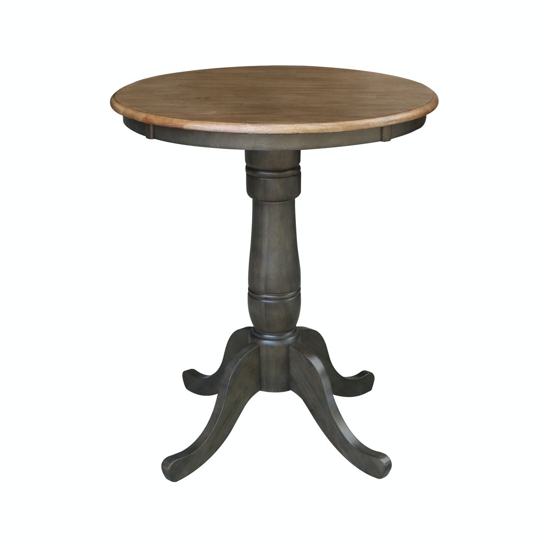 Dining Essentials - 30'' Round Table Top w/36"H Traditional Pedestal w ...