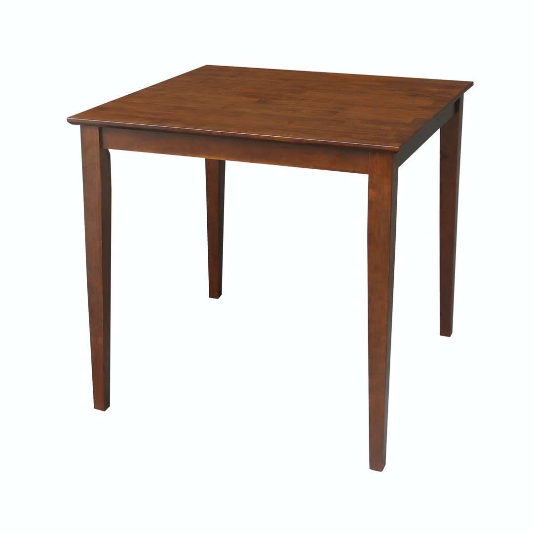 Dining Essentials - 36'' Square Table Top w/ 36''H Shaker Legs in ...
